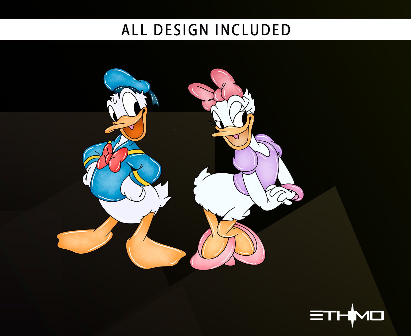 Donald and Daisy Cutout, Cute Donald and Daisy Cutout Decor, Mickey ...