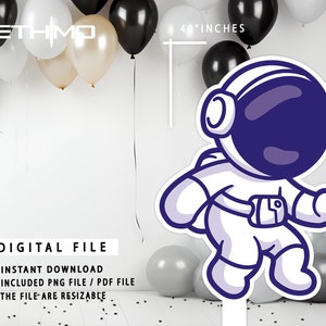 Boy Astronaut Cutout, Outer Space Cutout Decor, Space Party Decoration ...