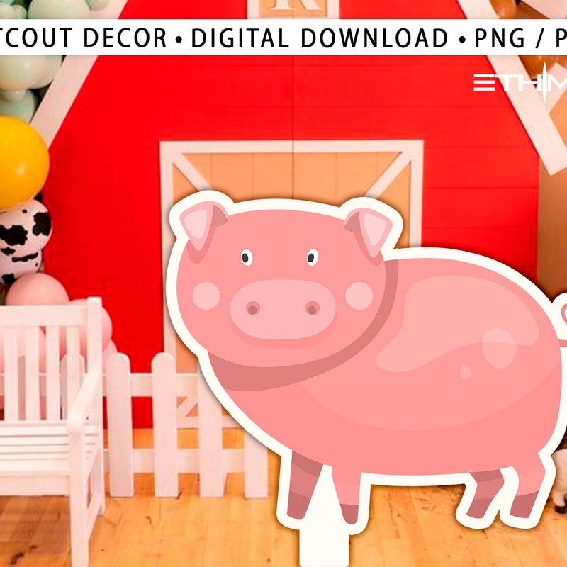 Pig Party Props - Etsy
