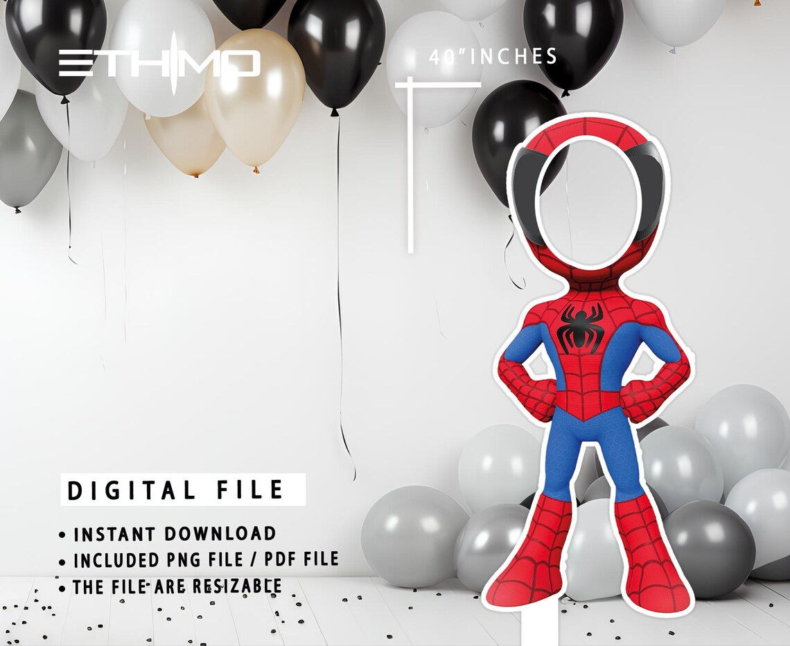 Spidey Cutout, Big Decor, Party Decorations, Birthday Prop, Selfie ...
