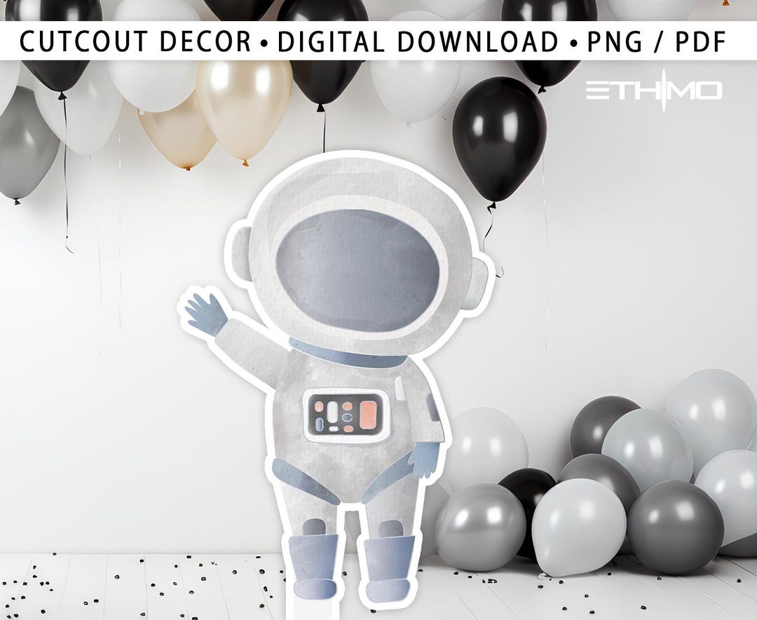 Astronaut Cutout , Astronaut Space Cutout Decor, Astronaut Warercolor ...
