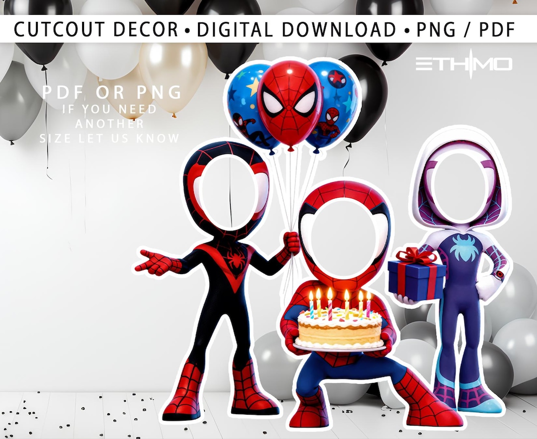 Spidey Cutout, Big Decor, Party Decorations, Birthday Prop, Selfie ...