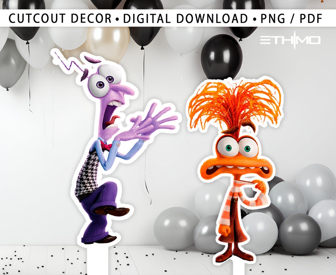 Inside Out Cutout, Big Decor, Party Decorations, Birthday Prop, Yard ...