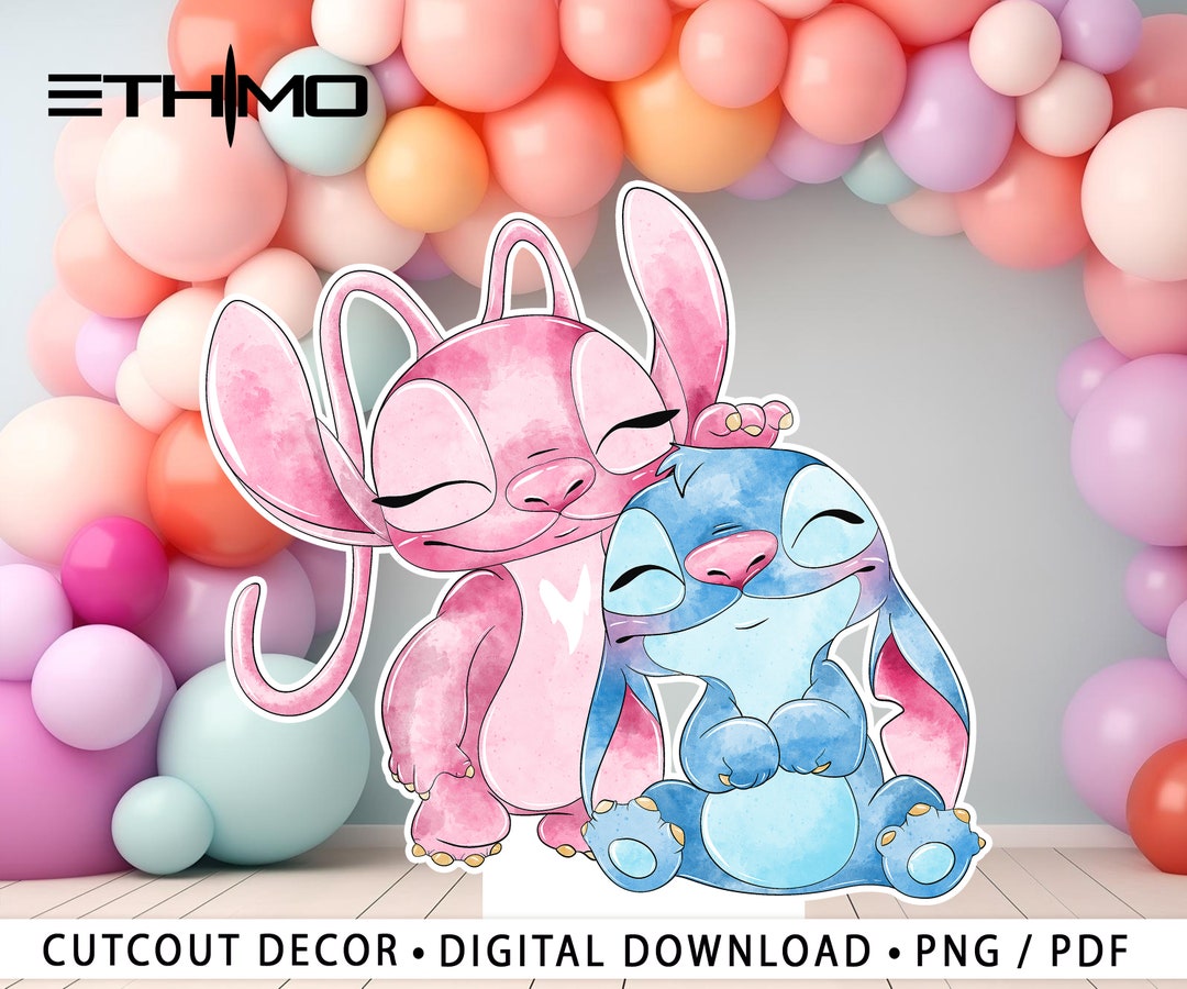 Stitch Girl Cutout, Stitch Cutout Decor, Stitch Party Decoration Theme ...