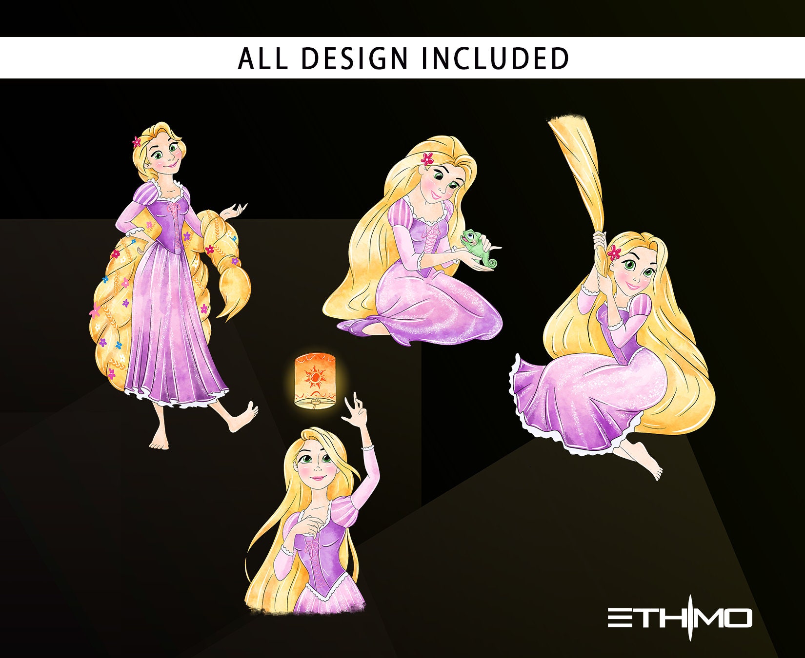 Rapunzel Cutout, Tangled Big Decor, Rapunzel Party Decoration Theme ...