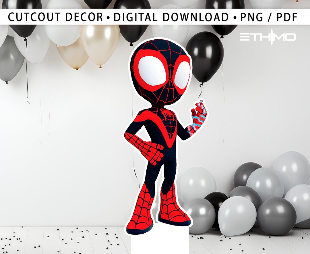 Spidey Spin Cutout, Big Decor, Party Decorations, Birthday Prop, Yard ...