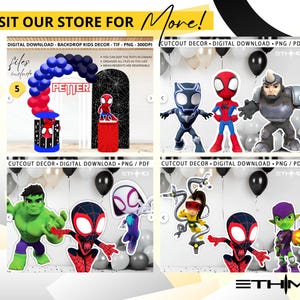 Spidey Cutout, Big Decor, Party Decorations, Birthday Prop, Yard Sign ...