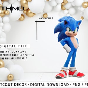 Sonic Character Cardboard Cutouts - Sonic Party Decorations - Take Your ...