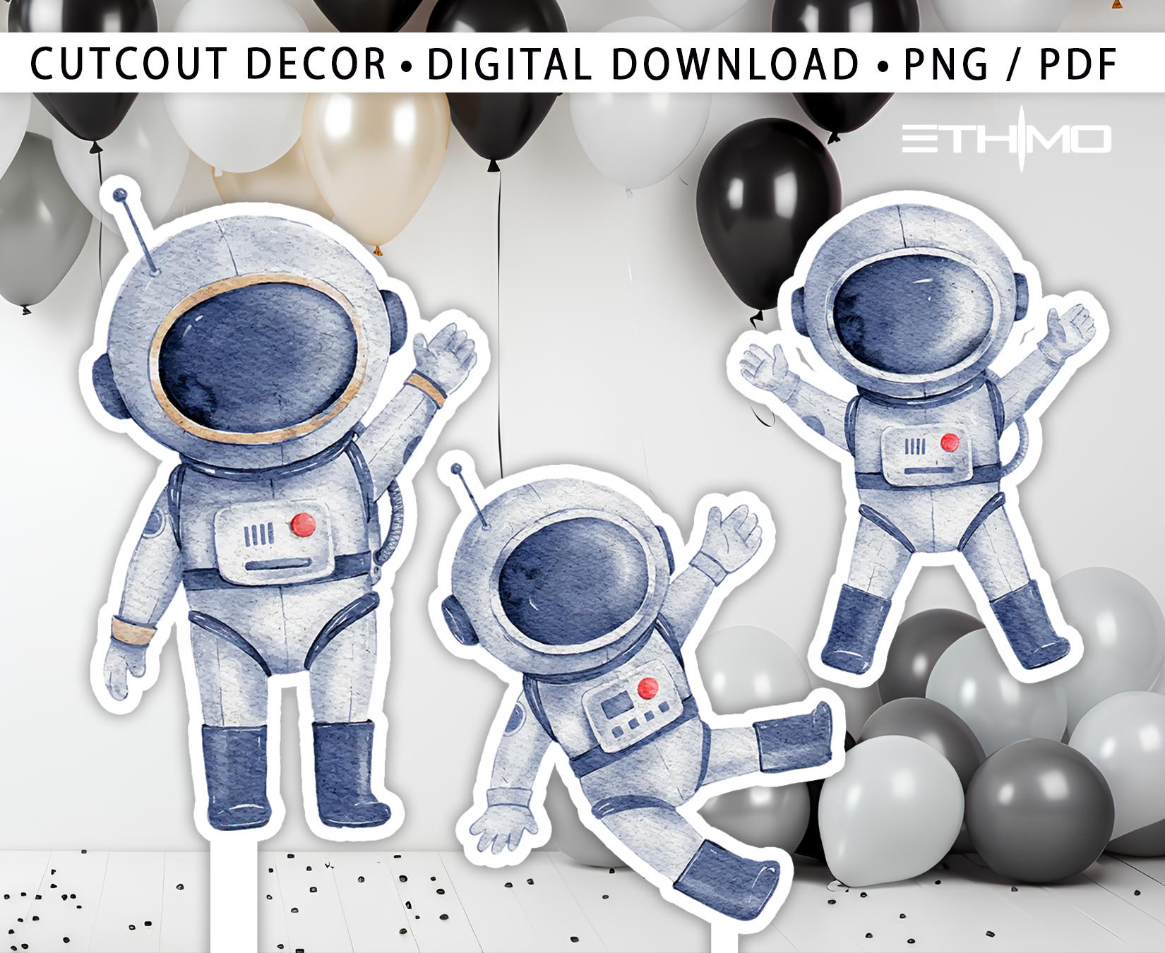 Astronaut Cutout , Astronaut Space Cutout Decor, Astronaut Warercolor ...