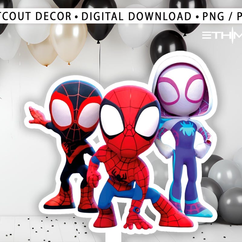 Spiderman Cut Outs - Etsy