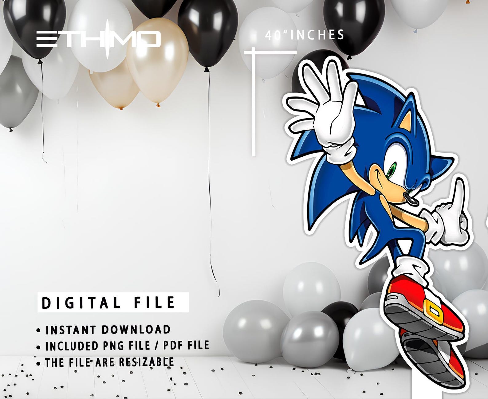 Sonic Character Cardboard Cutouts - Sonic Party Decorations - Take Your ...