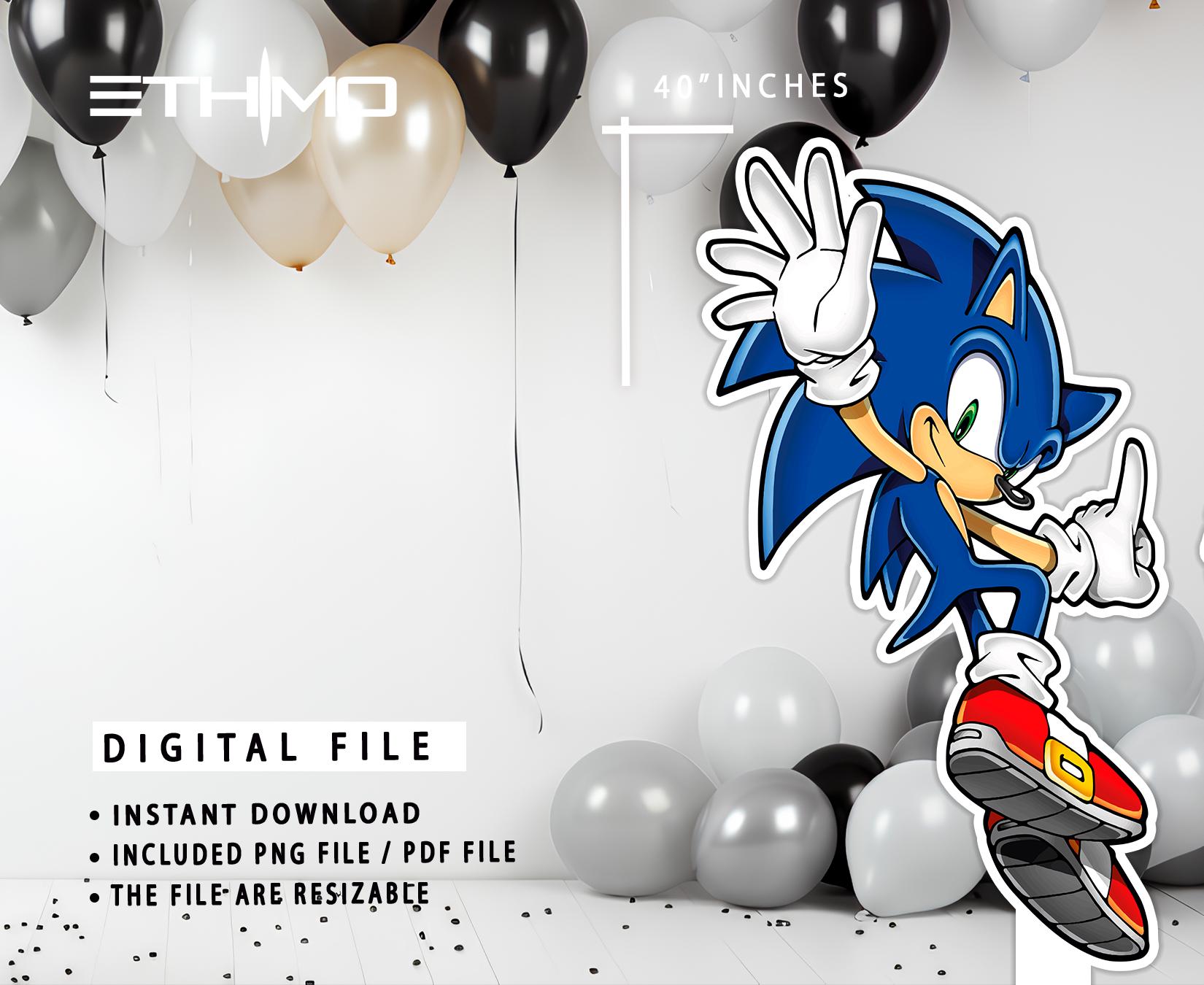 Sonic Character Cardboard Cutouts - Sonic Party Decorations - Take Your ...