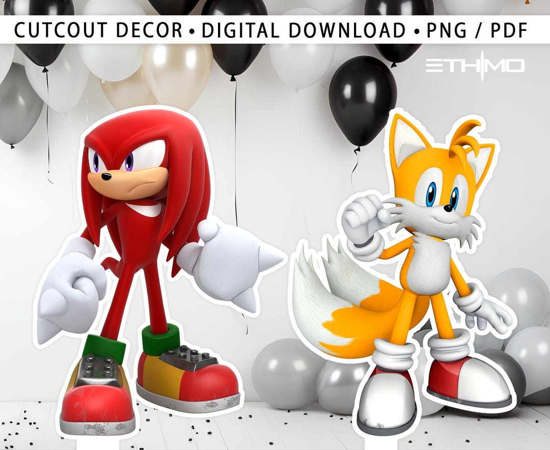 Sonic Character Cardboard Cutouts - Sonic Party Decorations - Take Your ...