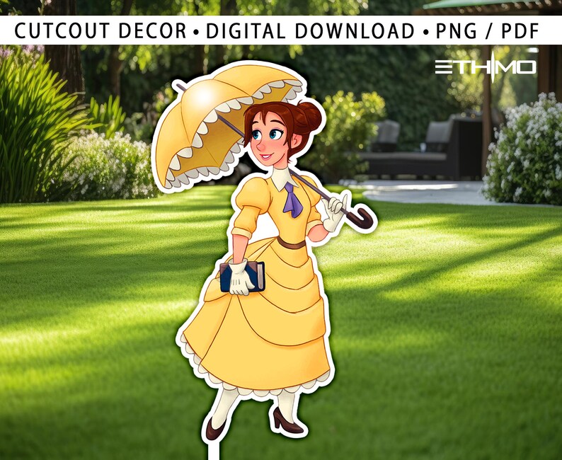 Jeane Cutout, Disney Princess Cutout Decor, Jeane Tarzan Party ...