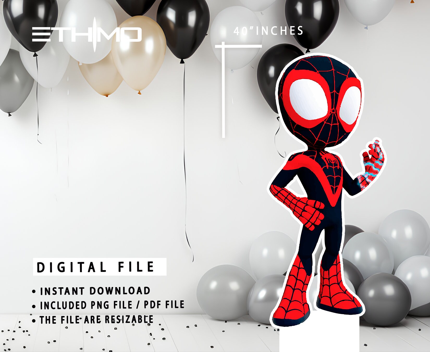 Spidey Spin Cutout, Big Decor, Party Decorations, Birthday Prop, Yard ...