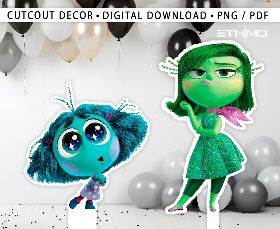 Inside Out Cutout, Big Decor, Party Decorations, Birthday Prop, Yard ...