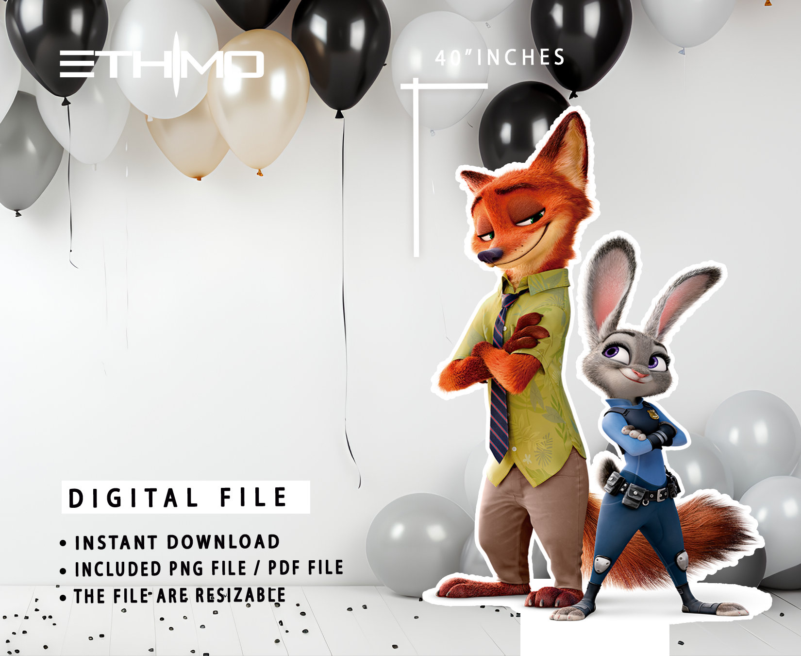 Zootopia Character Cardboard Cutouts - Party Decorations - Take Your ...