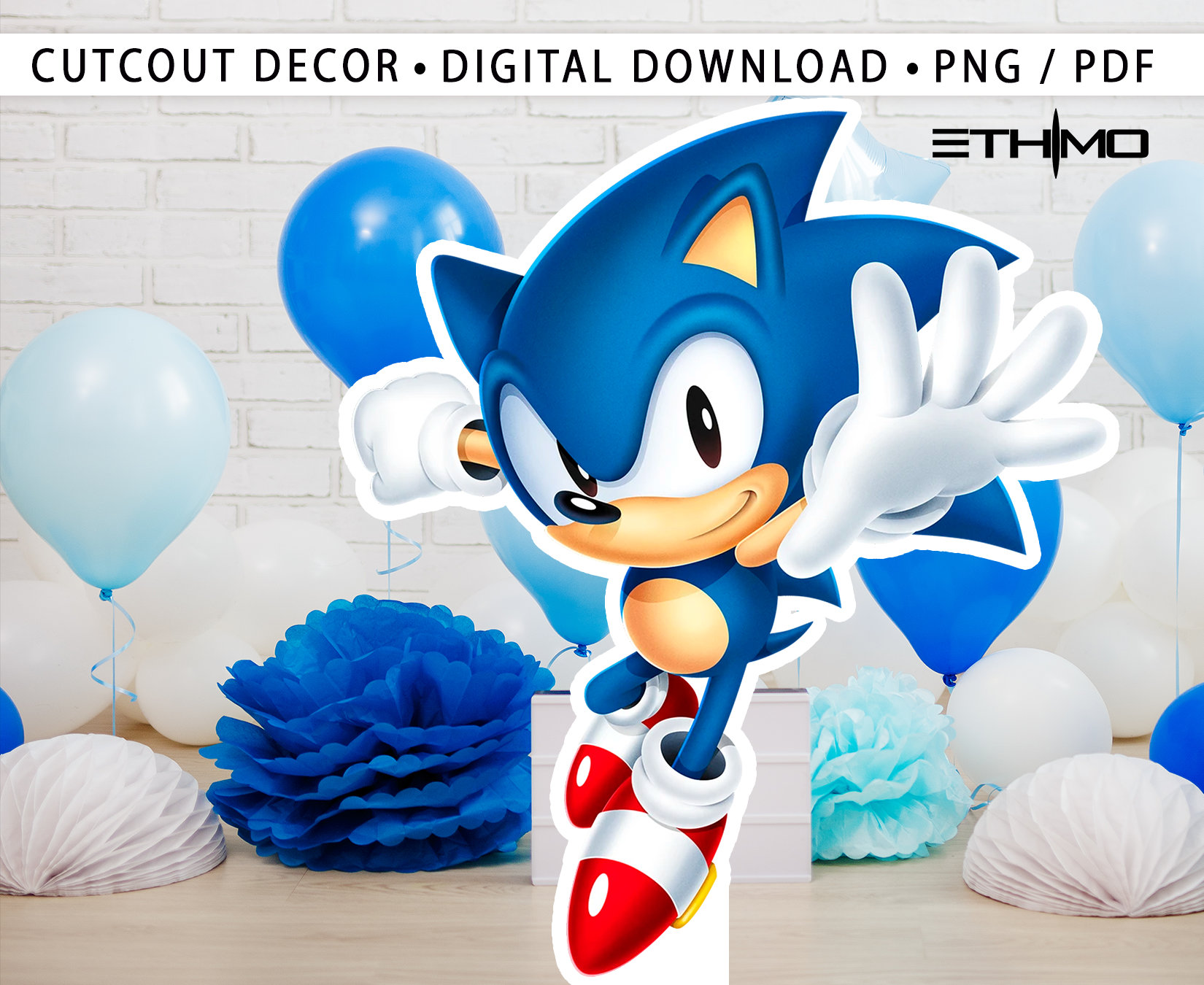 Sonic Character Cardboard Cutouts - Sonic Party Decorations - Take Your ...