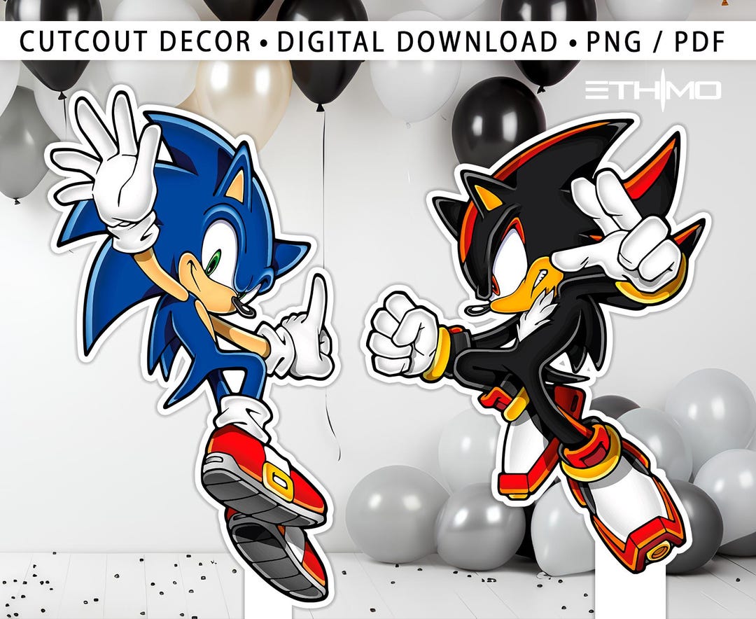 Sonic Character Cardboard Cutouts - Sonic Party Decorations - Take Your ...
