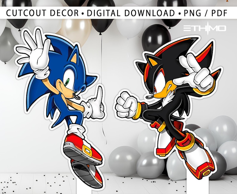 Sonic Character Cardboard Cutouts - Sonic Party Decorations - Take Your ...
