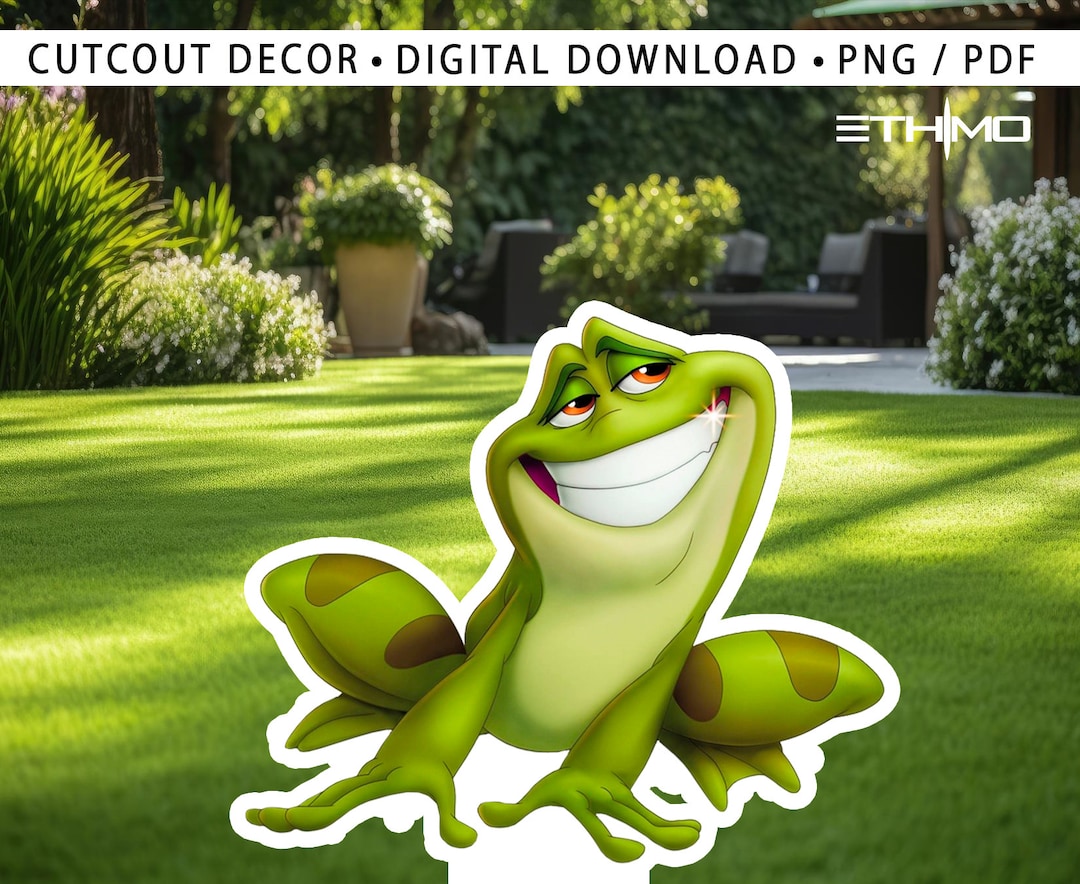 The Princess and the Frog Cutout, Tiana Princess Big Decor, Tiana Party ...
