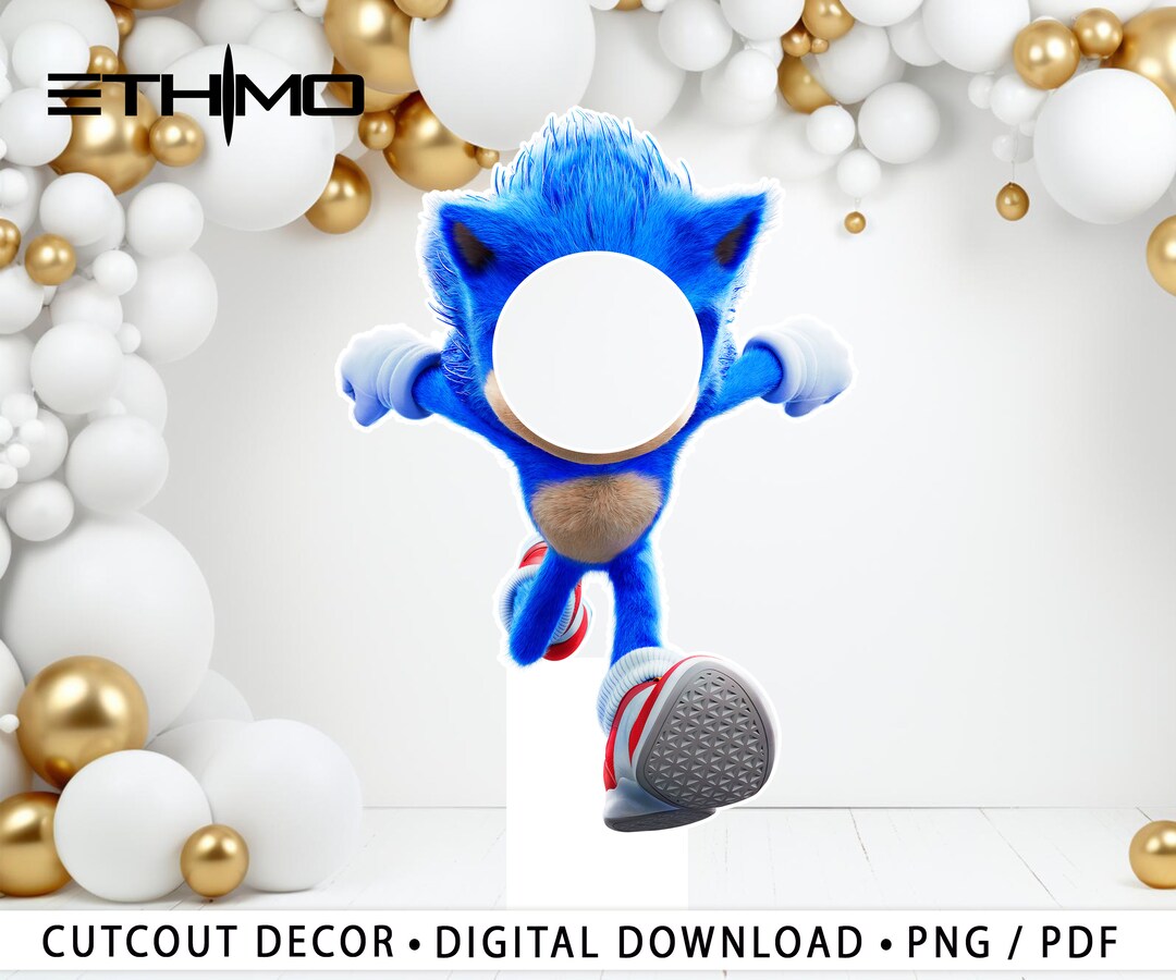 Sonic Character Cardboard Cutouts Selfie - Party Decorations - Take ...