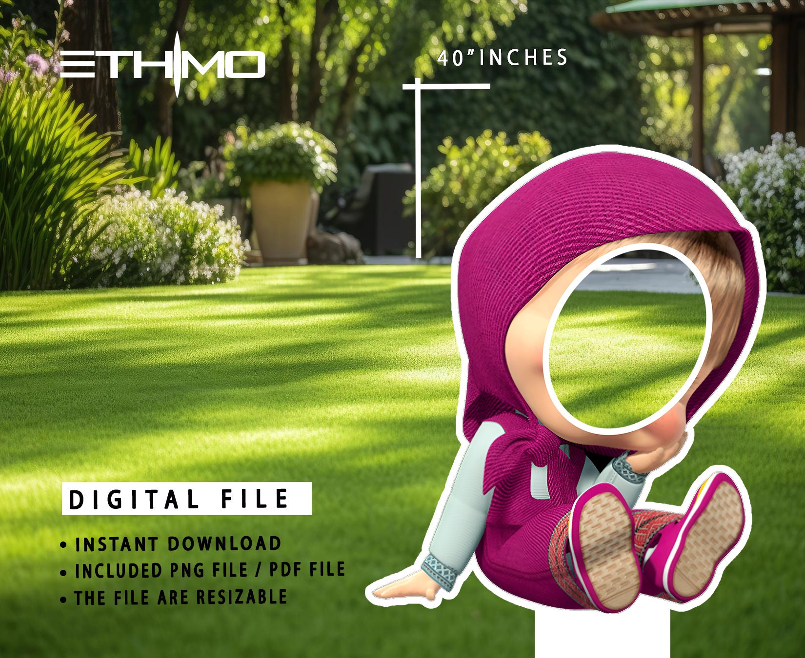 Masha Character Cardboard Cutouts Selfie Party Decorations Take Your ...