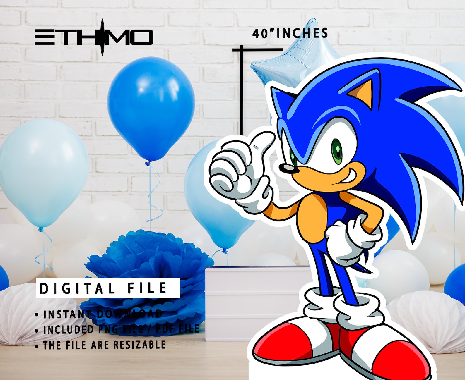 Sonic Character Cardboard Cutouts - Sonic Party Decorations - Take Your ...