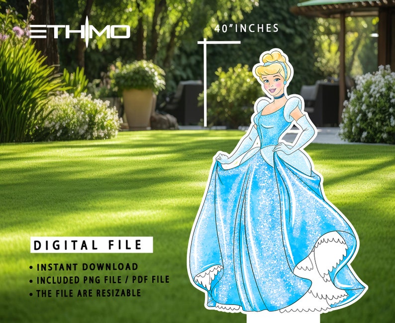 Disney Princess Cinderella , Cinderella Cutout Decor, Cinderella Party ...