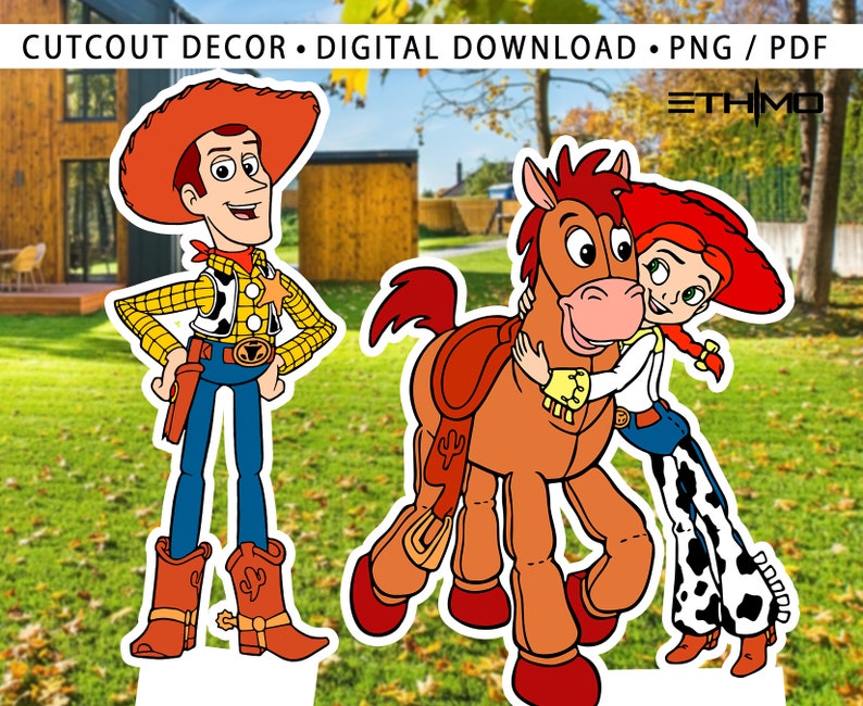 Toy Story Cutout, Toy Story Cutout Decor, Woody and Friends Toy Story ...