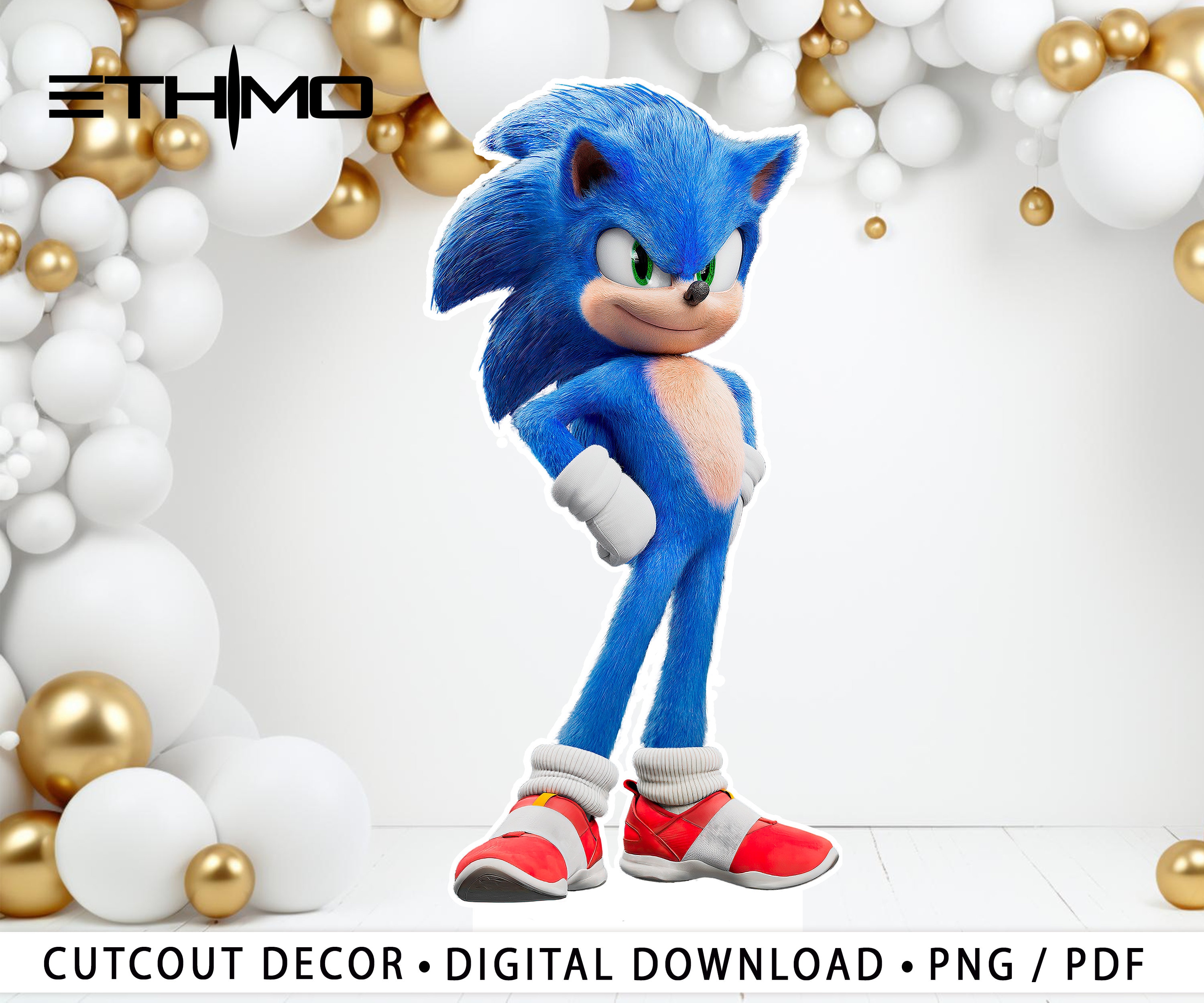 Sonic Character Cardboard Cutouts Sonic Party Decorations Take Your ...