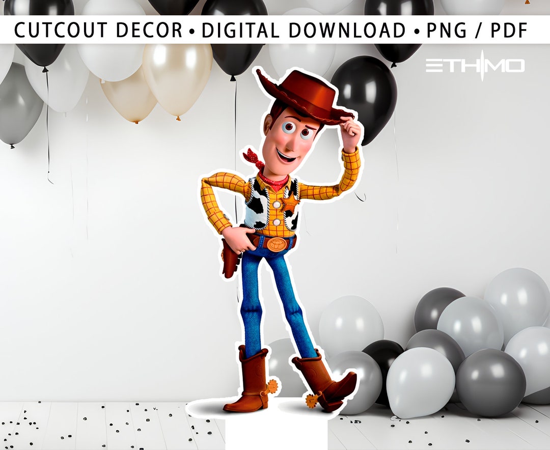 Toy Story Cutout, Toy Story Cutout Decor, Woody Toy Story Party ...