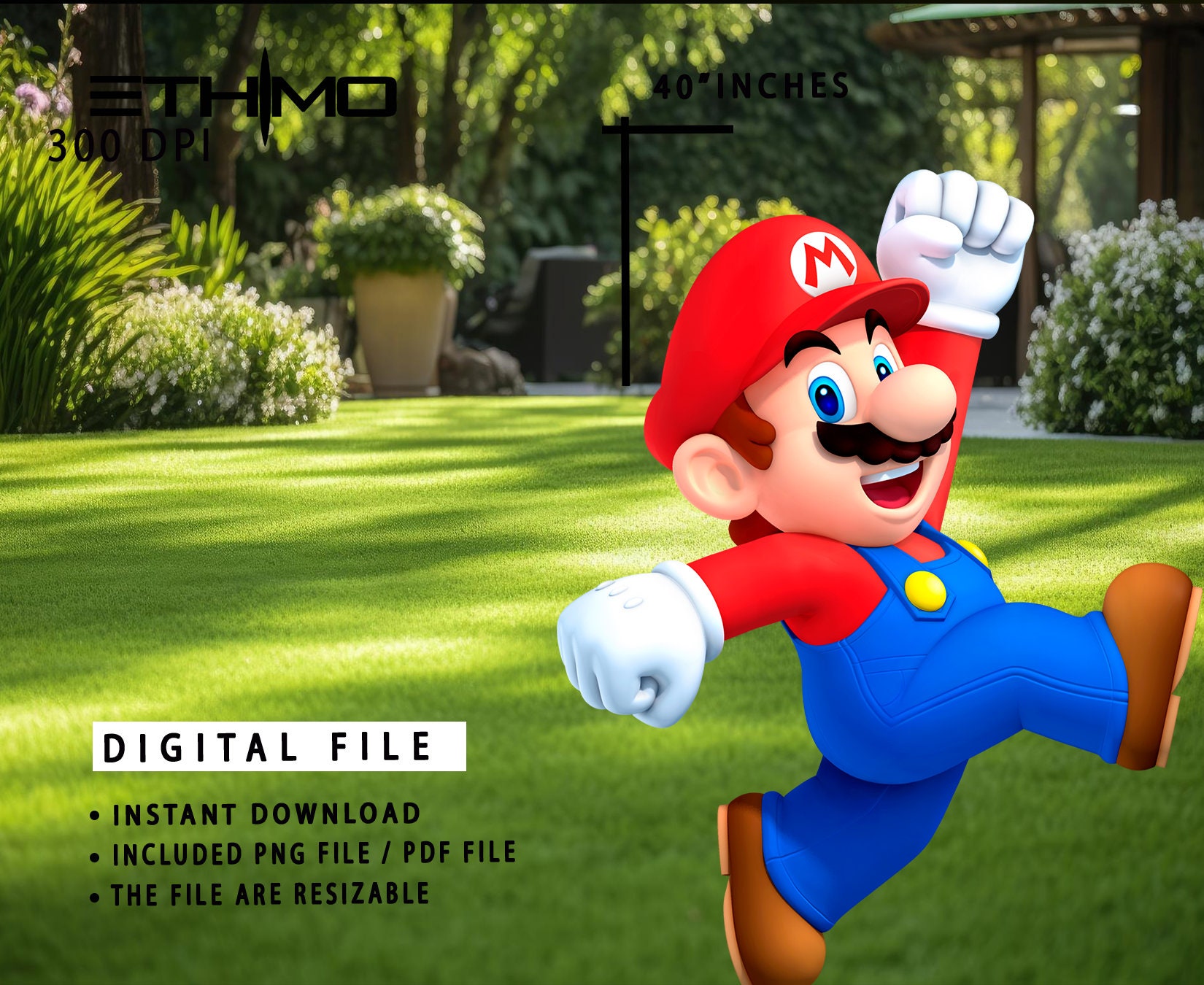 Mario Decor Backdrops, Mario Centerpiece Cutout Decor Printable, Mario ...