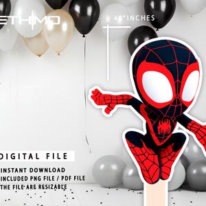 Spidey Spin Cutout, Big Decor, Party Decorations, Birthday Prop, Yard ...