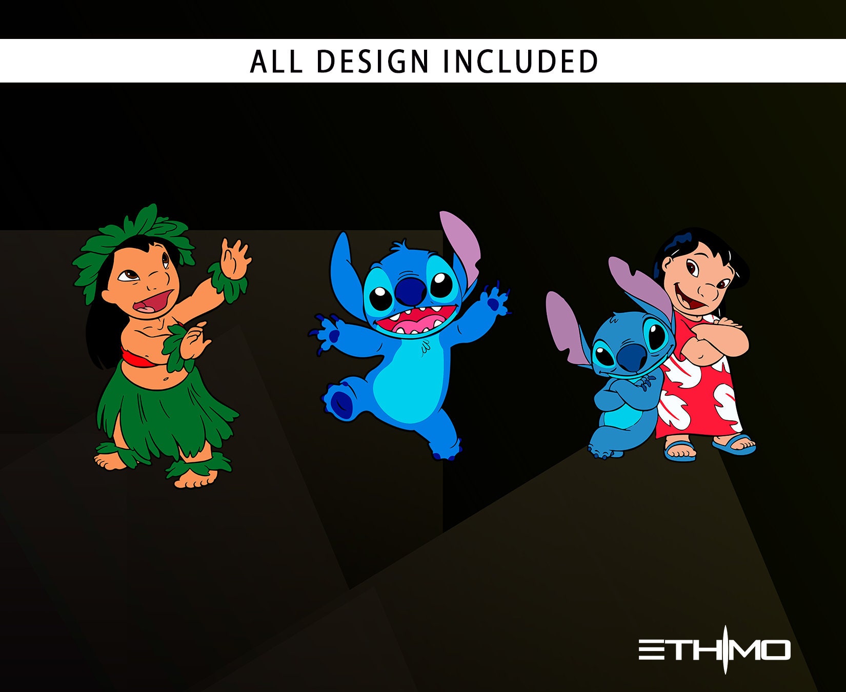 Lilo and Stitch Cutout, Lilo and Stitch Big Decor, Party Decoration ...