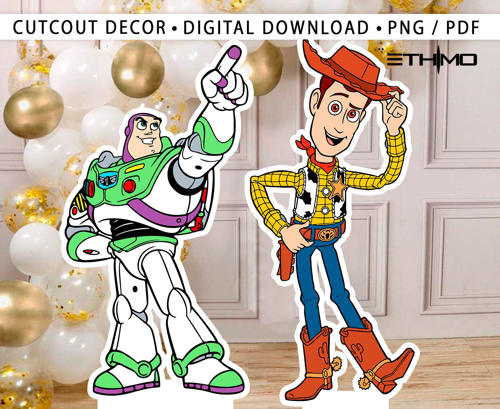 Toy Story Cutout, Toy Story Cutout Decor, Woody Toy Story Party ...