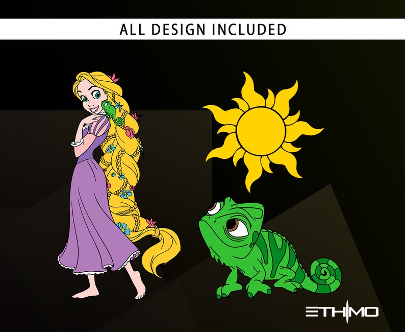 Rapunzel Cutout, Rapunzel Big Decor, Rapunzel Party Decoration Theme ...