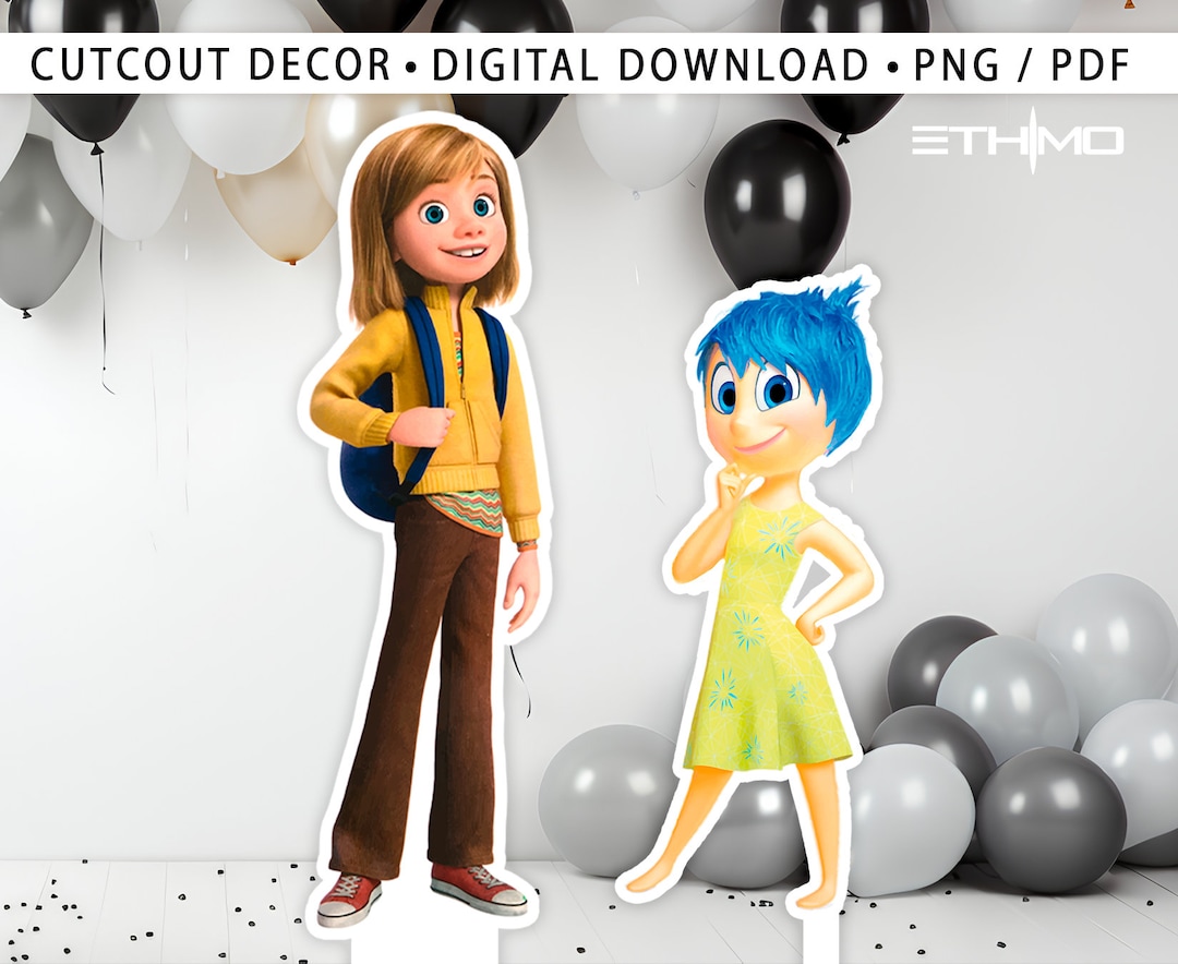 Inside Out Cutout, Big Decor, Party Decorations, Birthday Prop, Yard ...