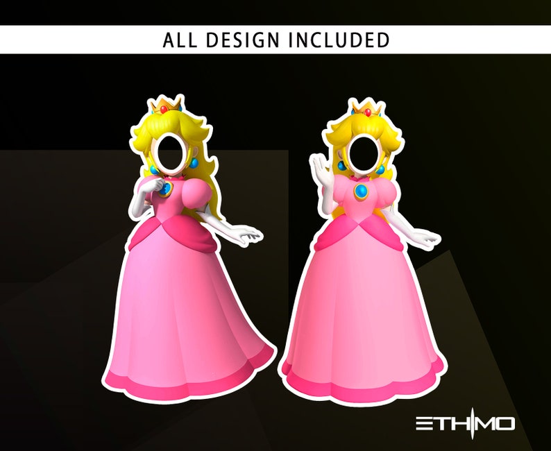 Princess Peach Cutout Selfie - Peach Frame - BIG DECOR , CUOTUT Party ...