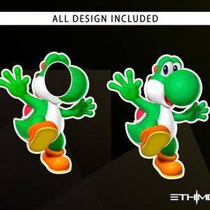 Yoshi Frame Cutout, Yoshi Big Decor Selfie , Mario Party Decoration ...
