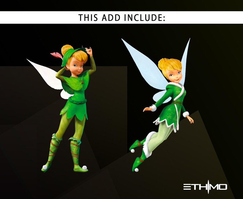 BIG DECOR PRINCESS Tinker Bell Fairy Cutout, Fairy Decor, Party ...