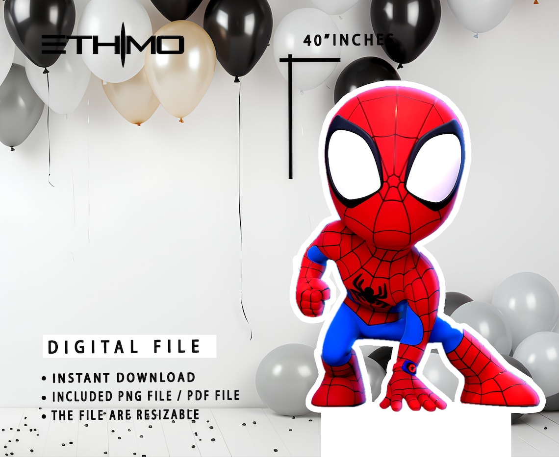 Spidey Cutout, Big Decor, Party Decorations, Birthday Prop, Yard Sign ...