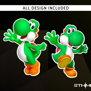 Yoshi Cutout, Yoshi Big Decor, Mario Party Decoration Theme Baby Shower ...