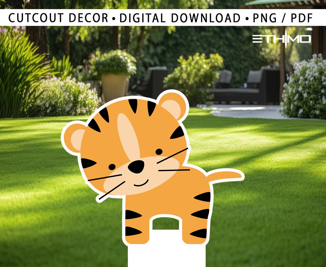Tiger Character Cardboard Cutouts - Tiger Party Decorations - Take Your ...