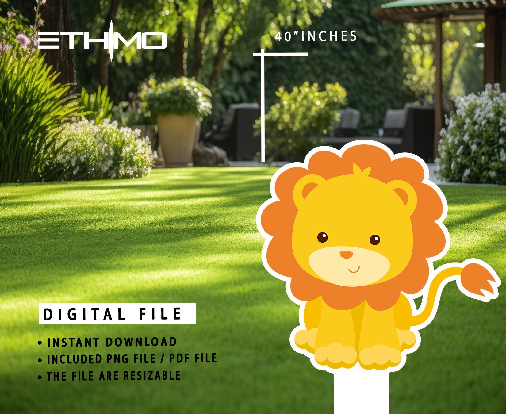 Animal Lion Character Cardboard Cutouts - Lion Party Decorations - Take ...