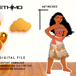 Moana Cutout, Moana Cutout Decor, Moana Party Decoration, Moana Theme ...