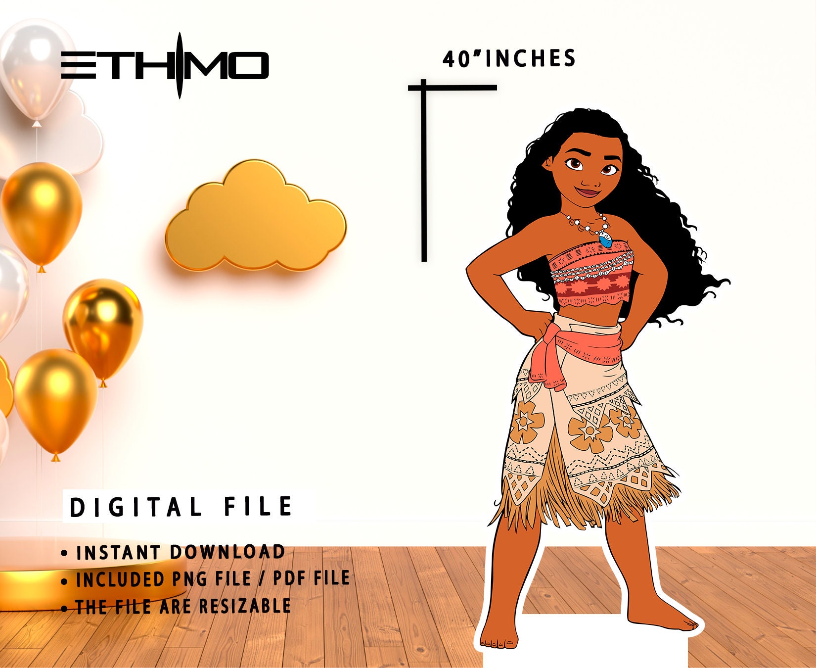 Moana Cutout, Moana Cutout Decor, Moana Party Decoration, Moana Theme ...