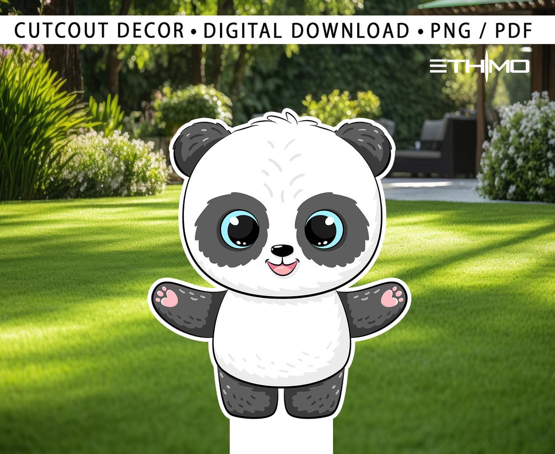 Panda Character Cardboard Cutouts - Panda Party Decorations - Take Your ...