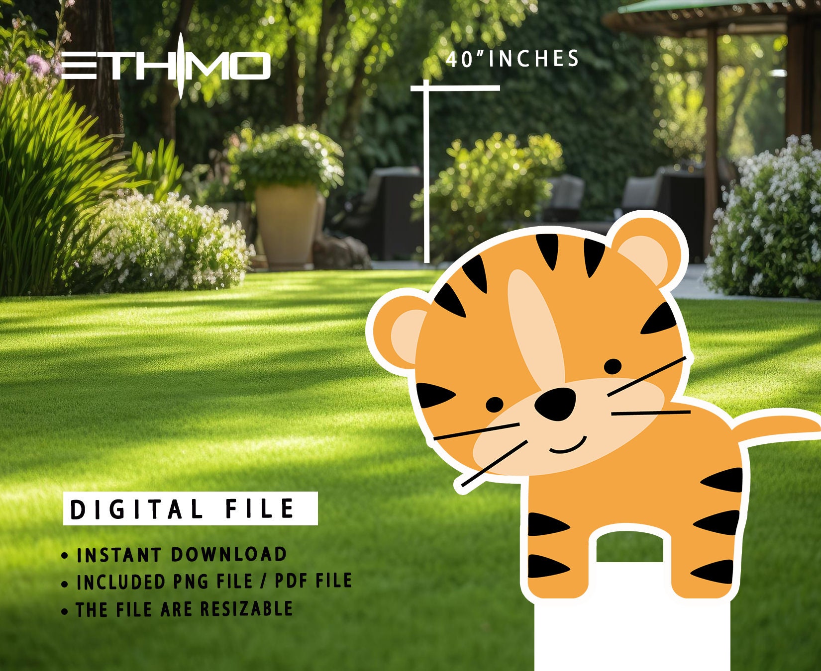 Tiger Character Cardboard Cutouts - Tiger Party Decorations - Take Your ...