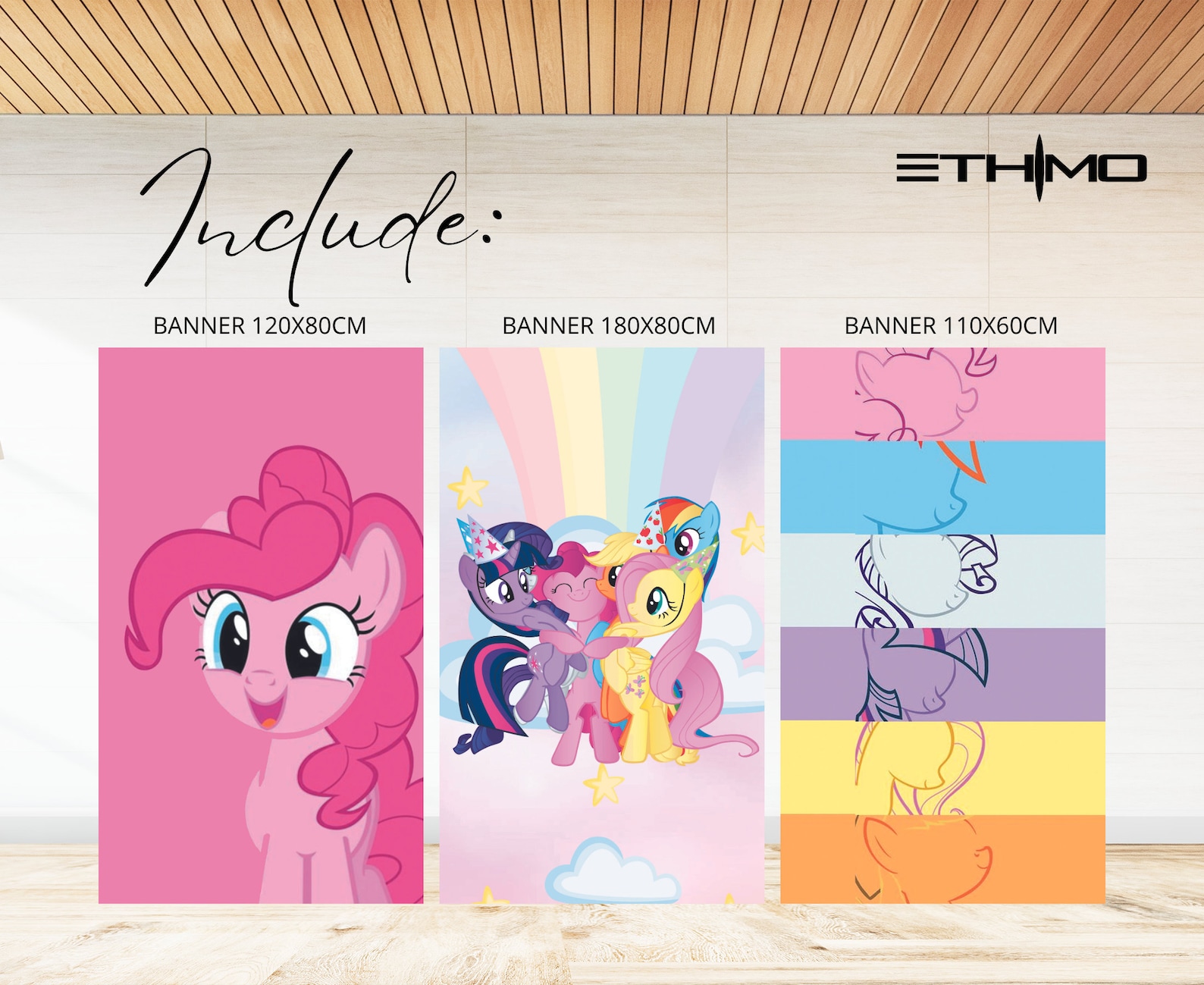 My Little Pony BACKDROP Bundle Template Party Decor Business Backdrop ...